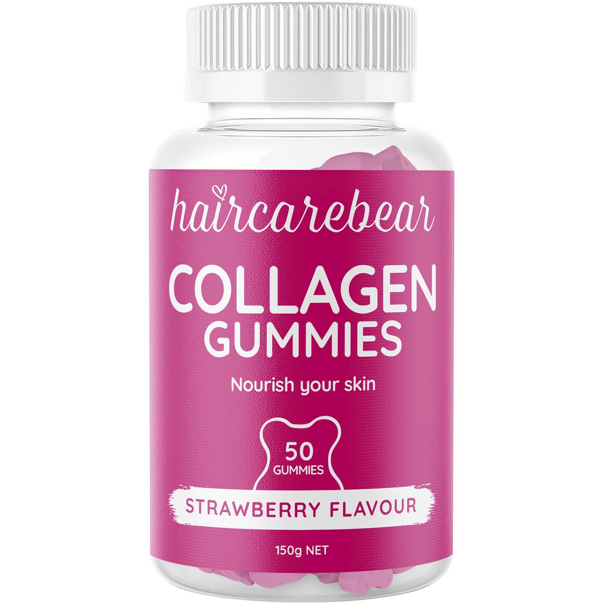 Haircare Bear Collagen Gummies Strawberry 50 Pack – The Australian Products