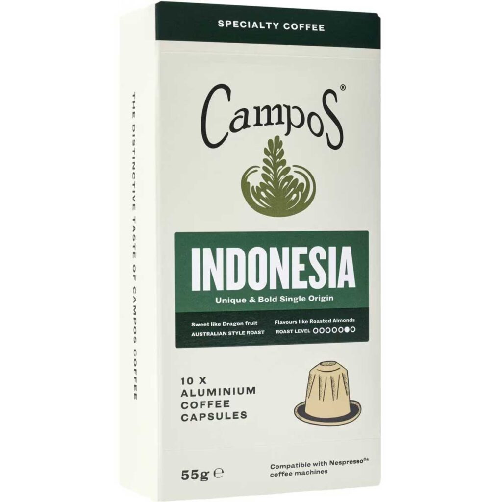 Campos Indonesia Aluminium Coffee Capsules 10 Pack – The Australian ...