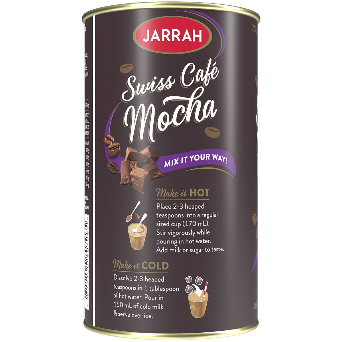 Jarrah Swiss Café Instant Mocha 250g – The Australian Products