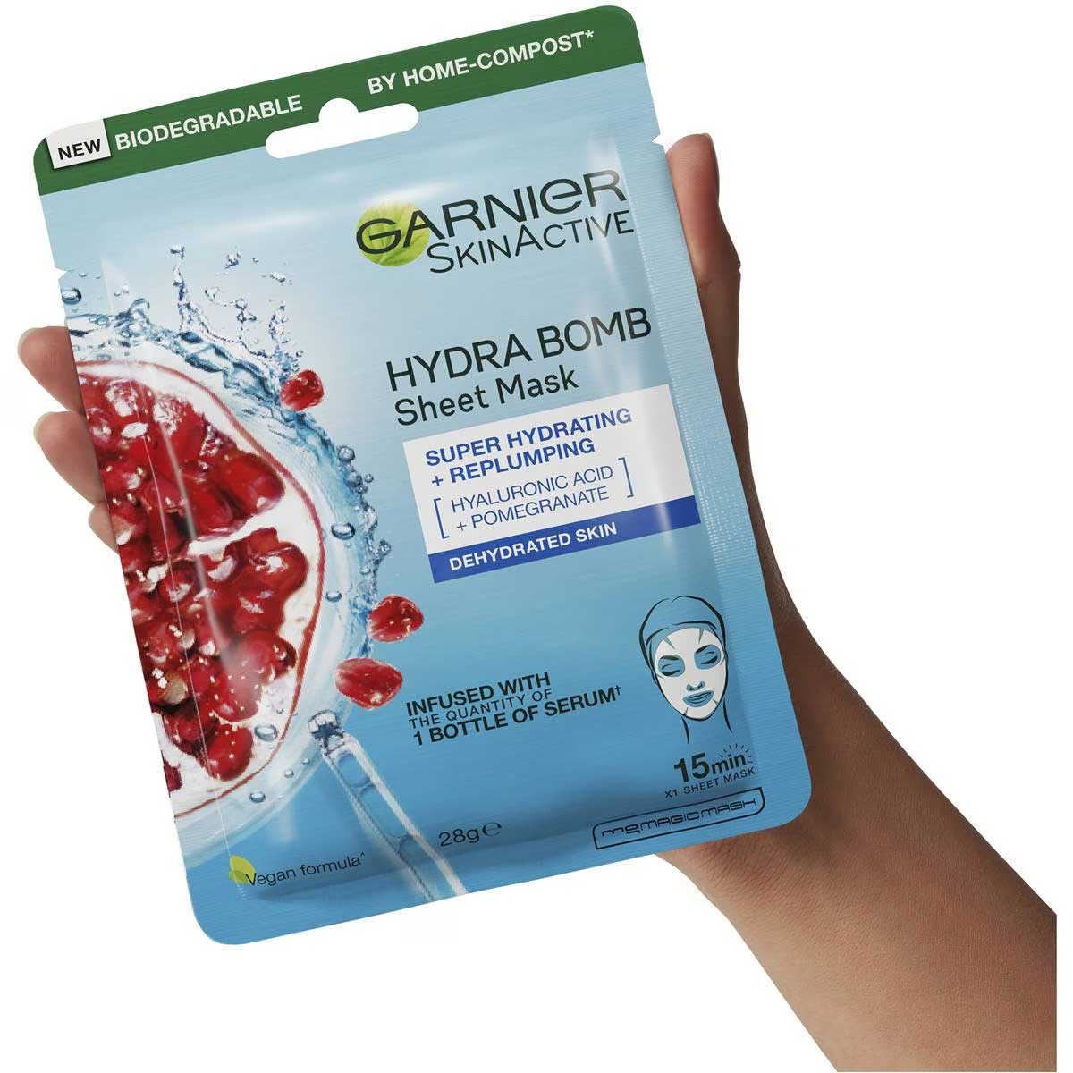Garnier Hydra Bomb Tissue Face Mask Pomegranate Each – The Australian ...