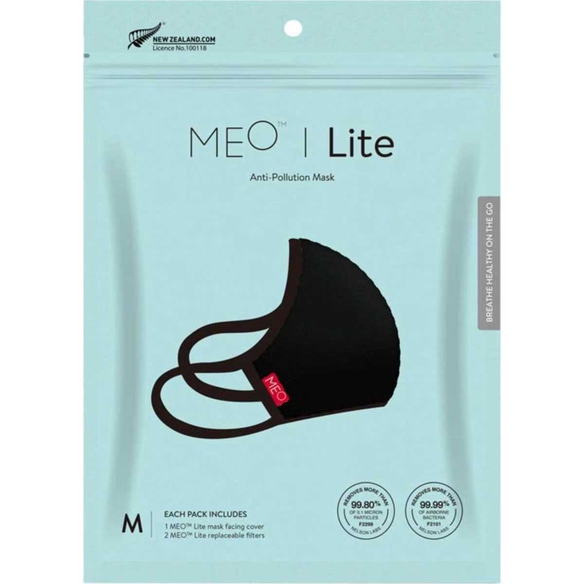 Meo Lite Face Mask Black Medium 1pack – The Australian Products