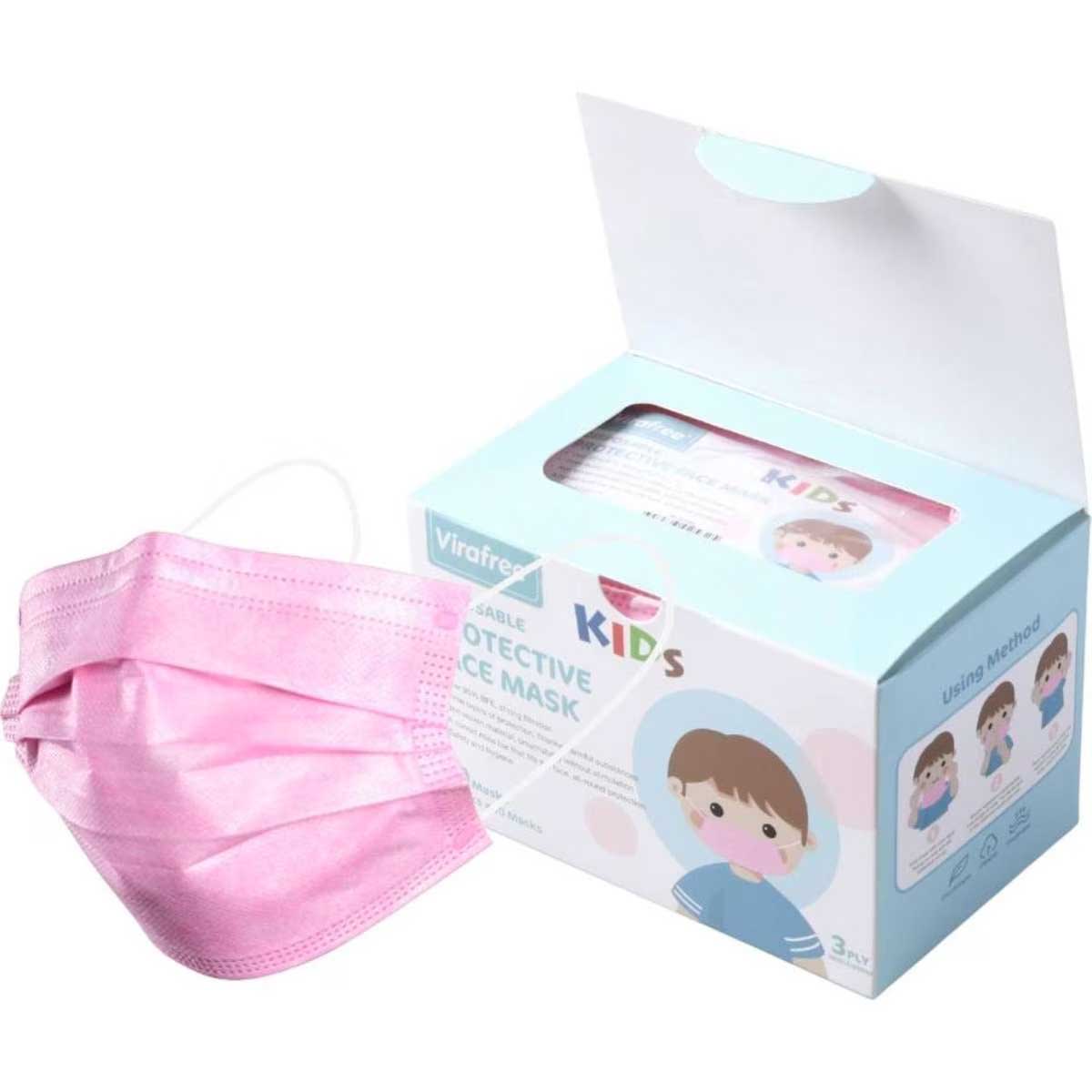 Children Face Mask Pink 50pcs/box – The Australian Products