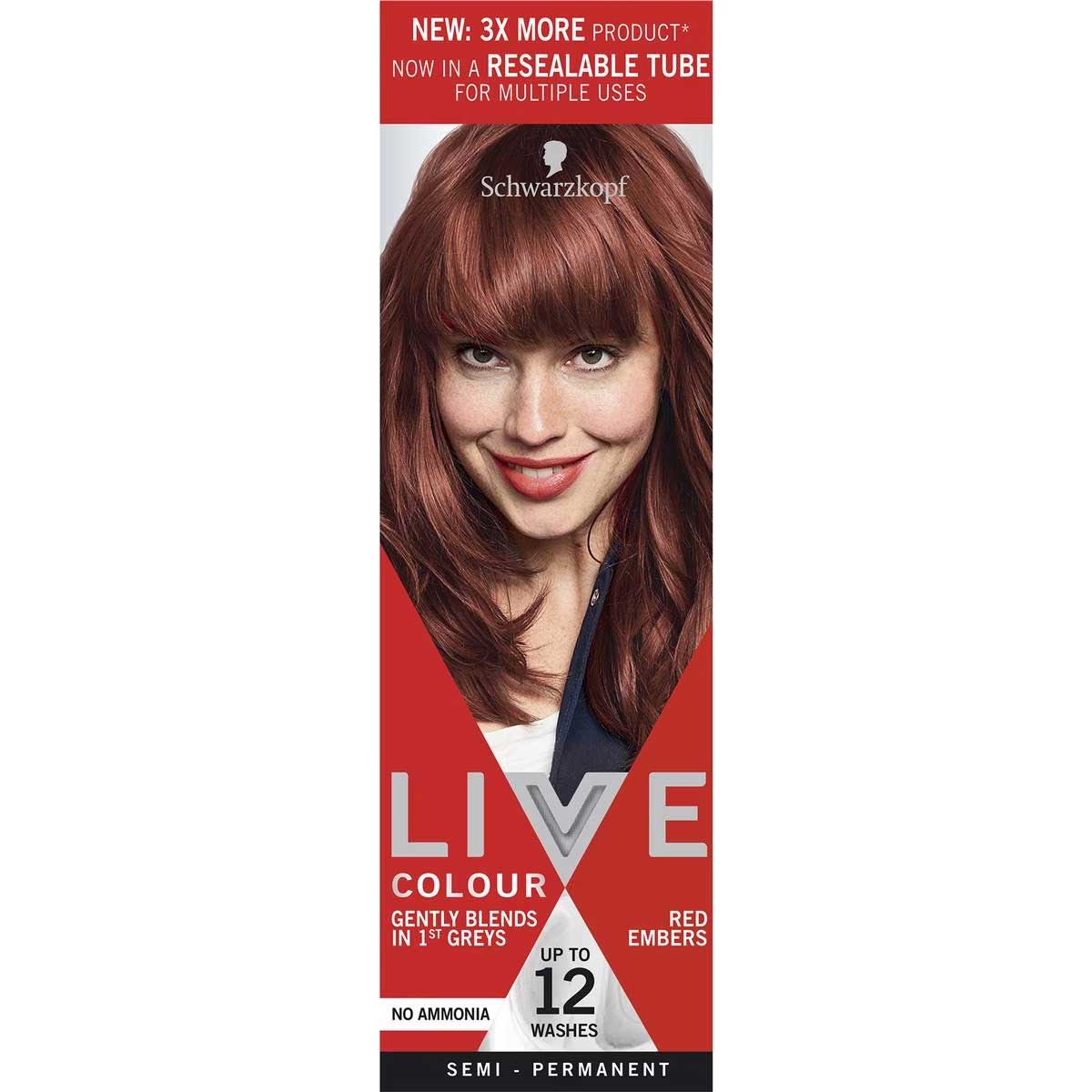 Schwarzkopf Live Colour Red Embers Semi Permanent Each – The Australian ...
