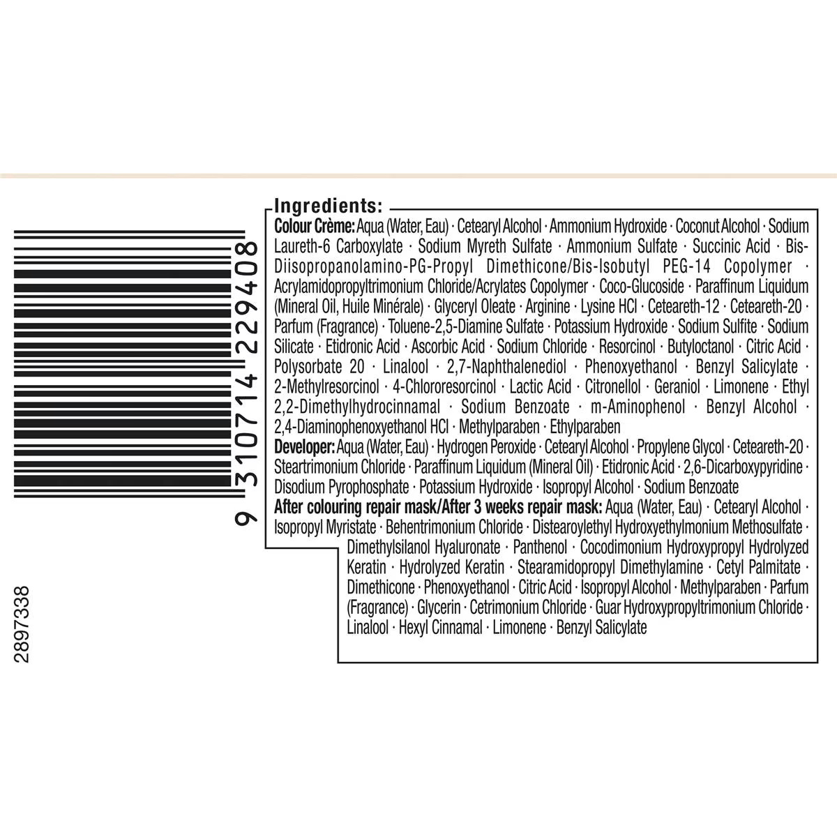 Schwarzkopf Colour Specialist Hair Colour 9-14 Light Beige Blonde Each ...