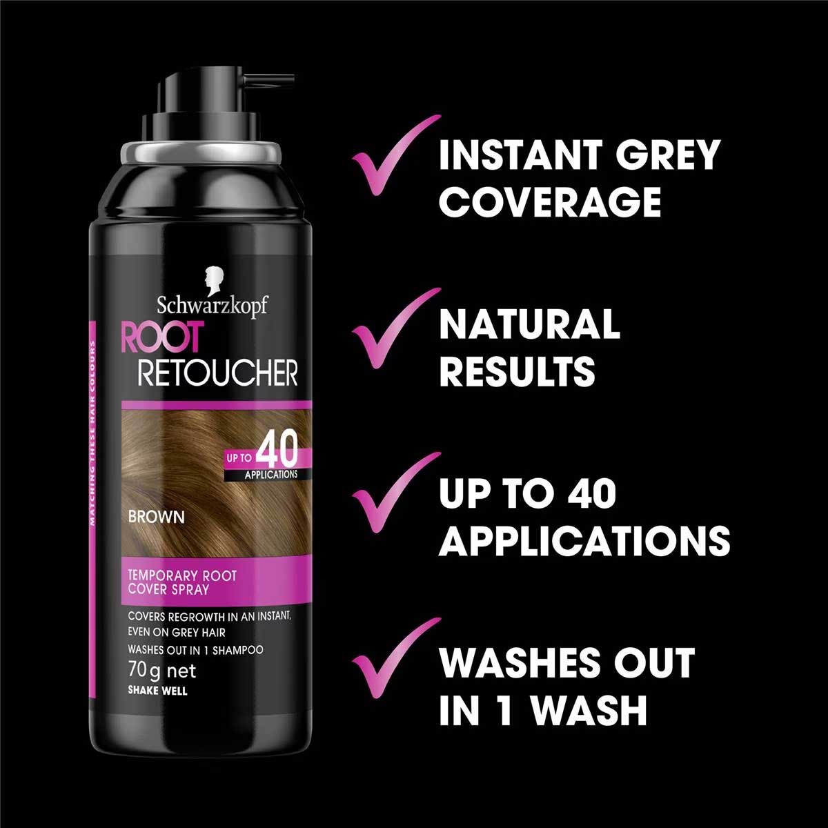 Schwarzkopf Root Retoucher Brown 70g – The Australian Products